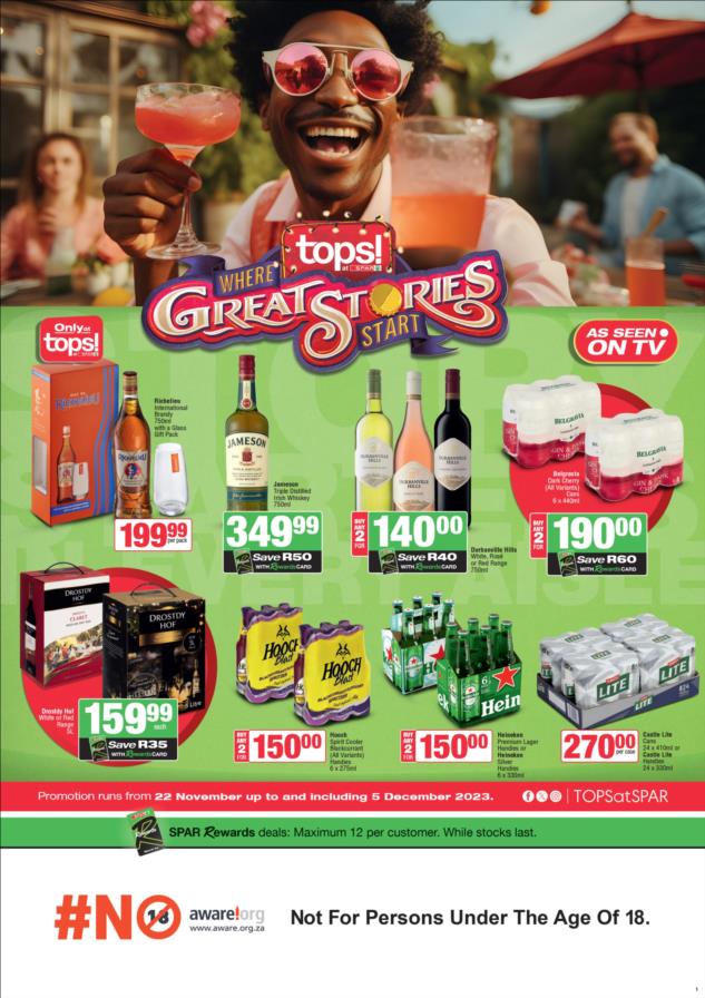 TOPS at SPAR - Specials at TOPS at SPAR