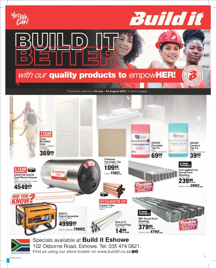 Build it - Eshowe KwaZulu Natal