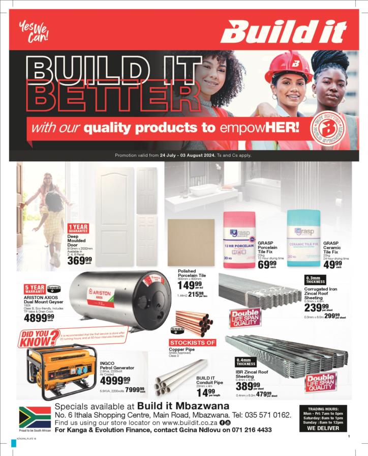 Build it - Mbazwana Supatrade KwaZulu Natal