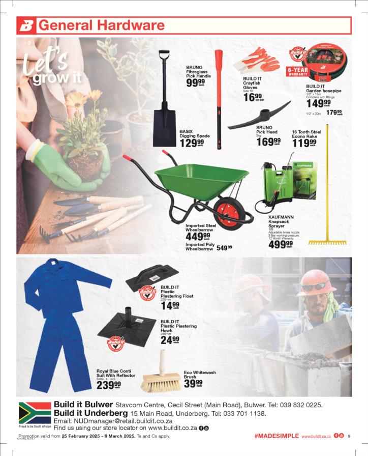 Build it - build it bulwer kwazulu natal