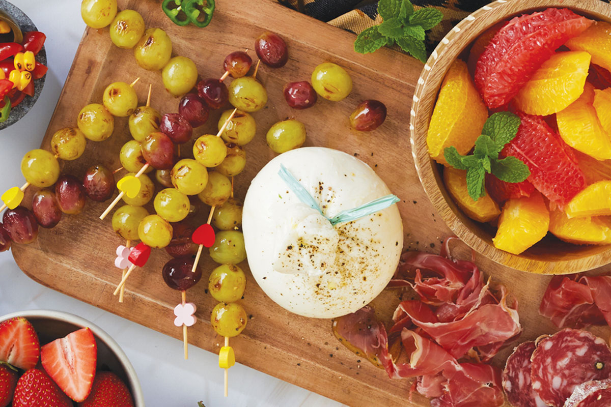 SPAR - Grape Kebabs with a Thyme marinade Recipe