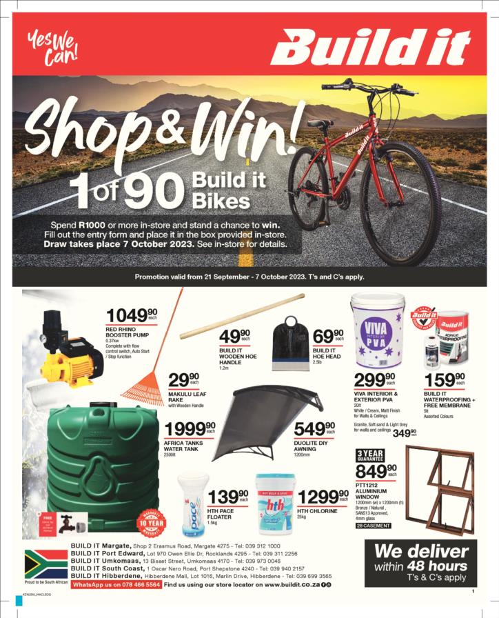 Build it - Margate KwaZulu Natal