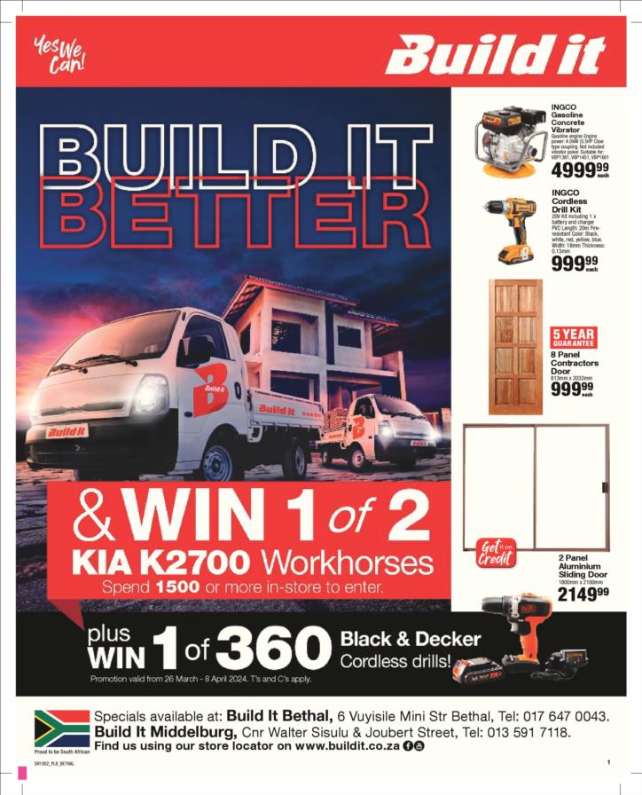Build it - Middelburg Mpumalanga