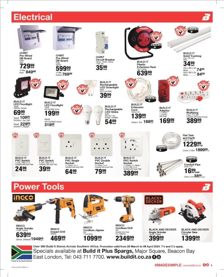 Build it - build it spargs beacon bay eastern cape