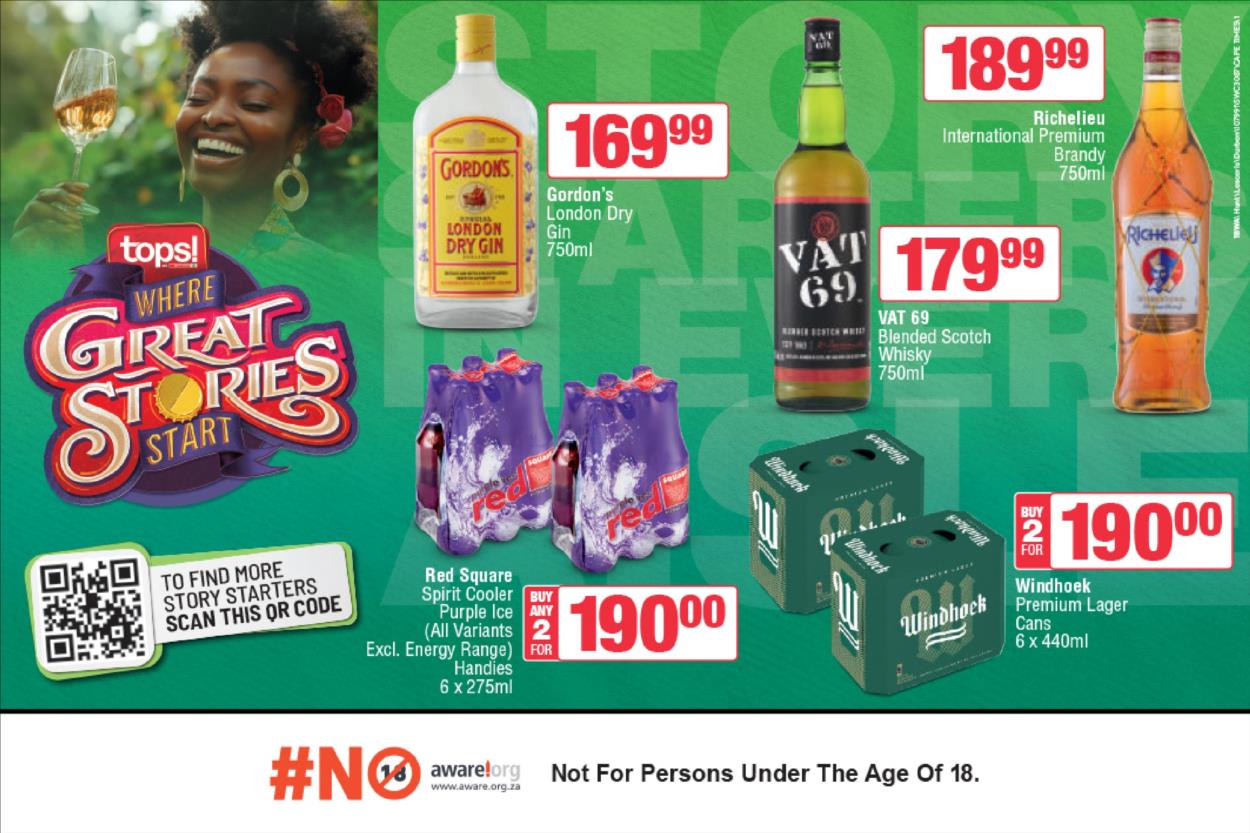 TOPS at SPAR - Specials at TOPS at SPAR
