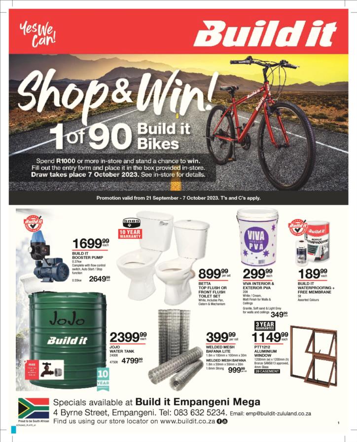 Build it - build it empangeni 1 mega kwazulu natal