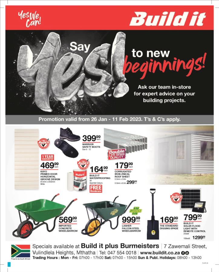 Build it - Burmeisters KwaZulu Natal