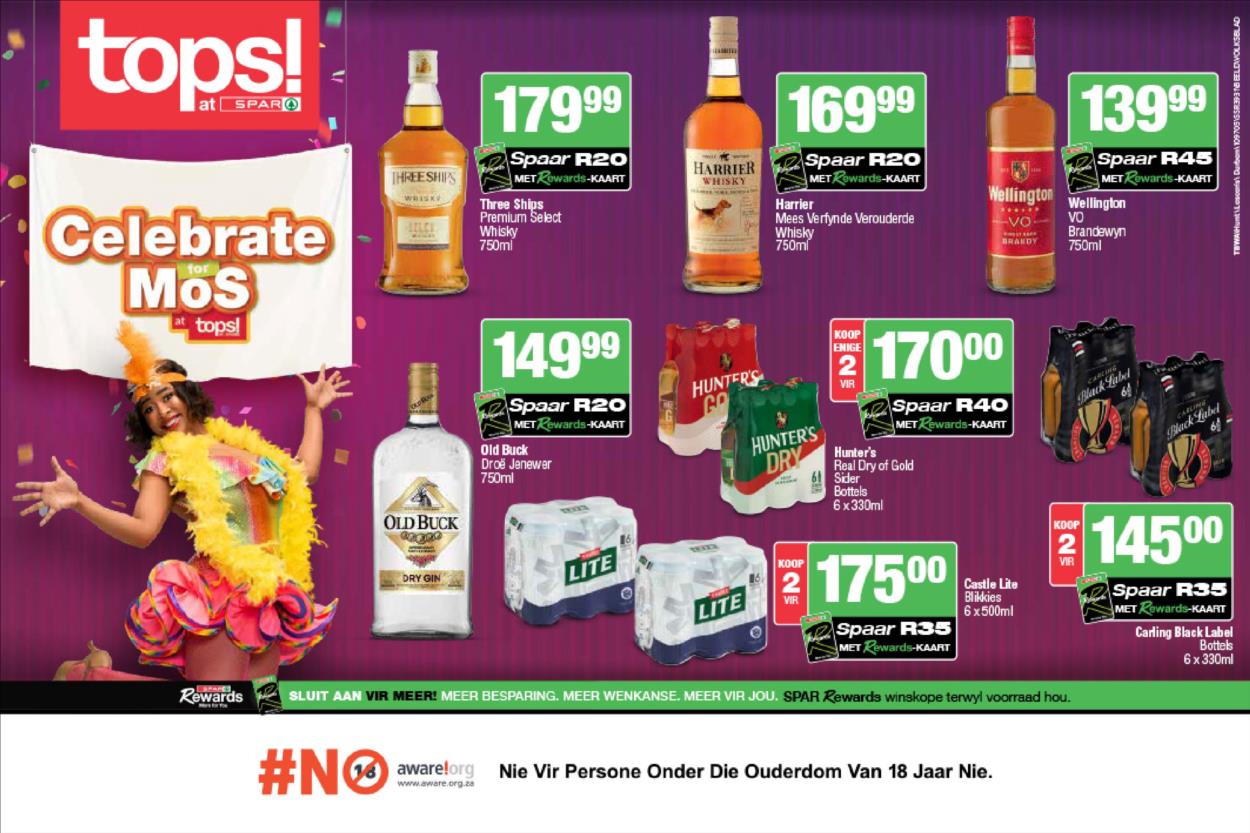 TOPS at SPAR - Specials at TOPS at SPAR