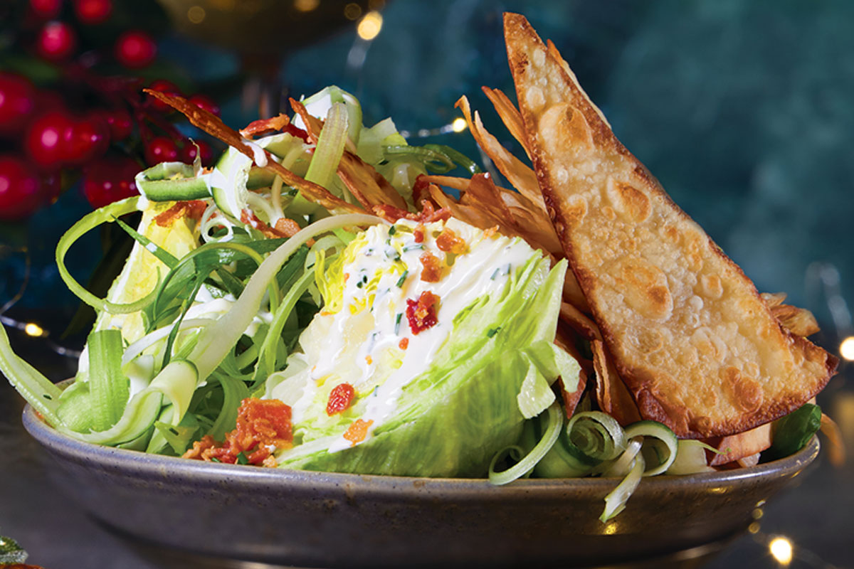 SPAR - Crunchy Lettuce Wedge Salad with Wrap Chips Recipe