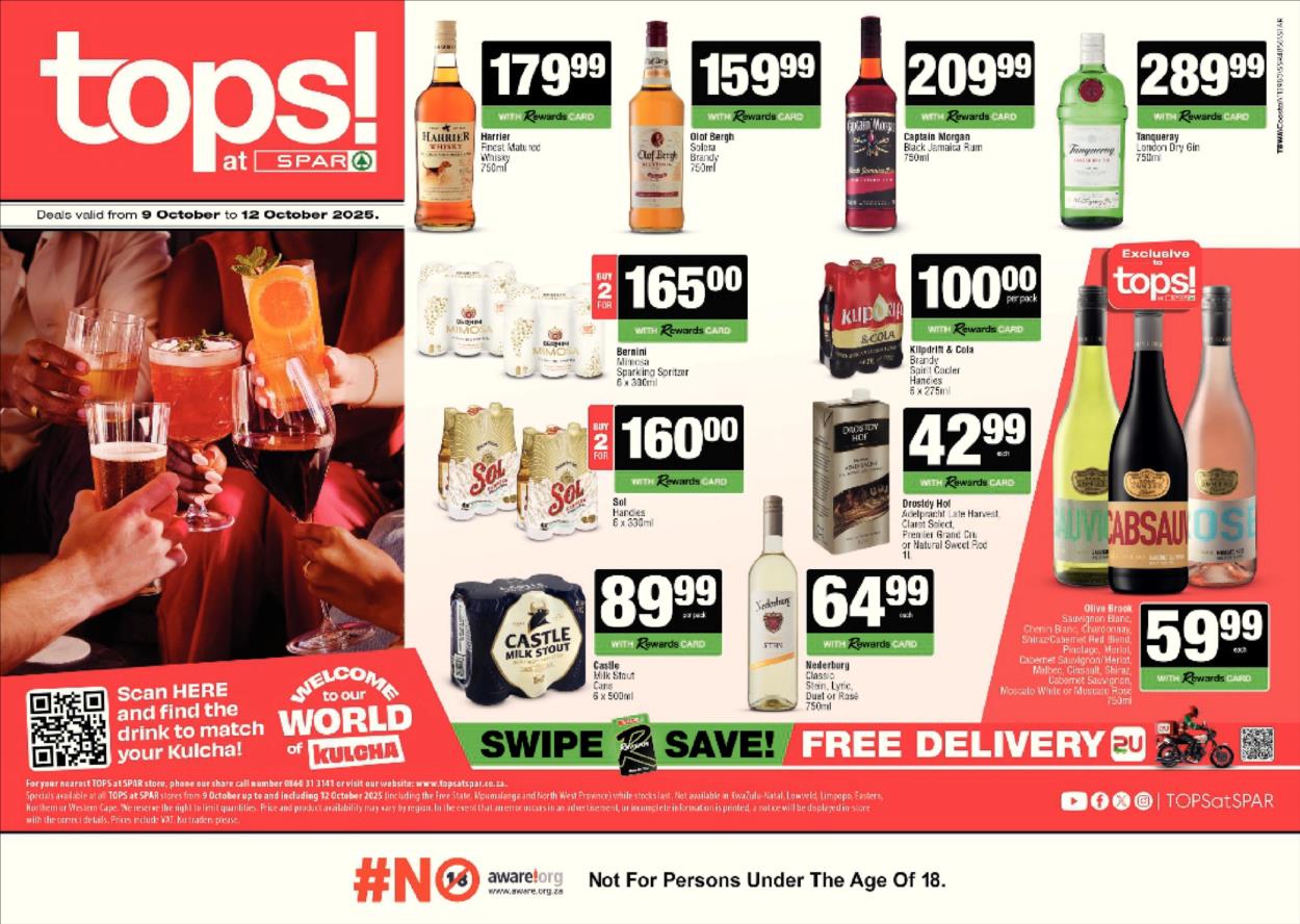 TOPS at SPAR - Specials at TOPS at SPAR