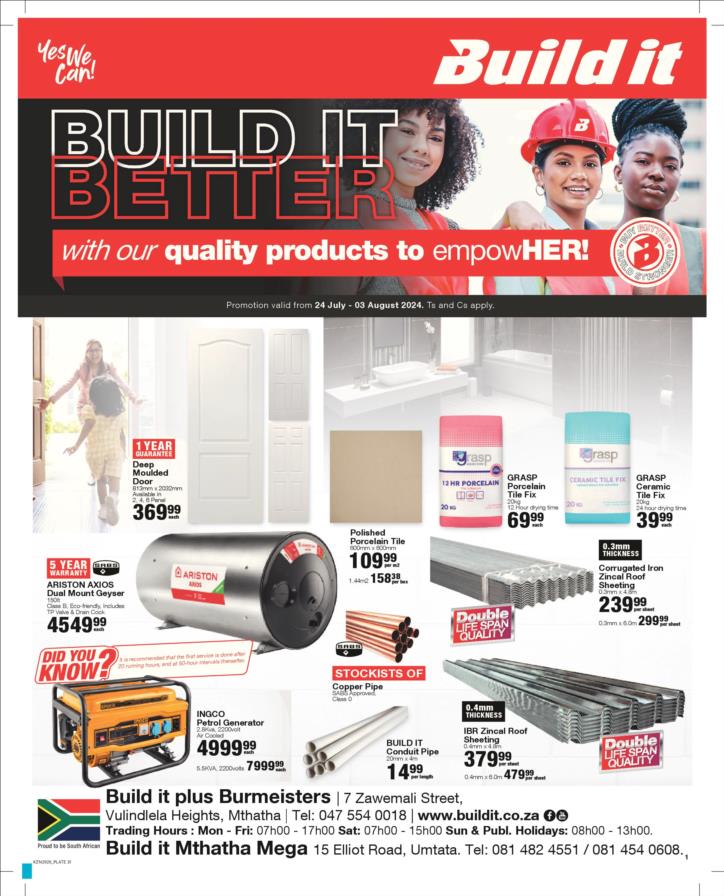 Build it - build it mthatha eastern cape