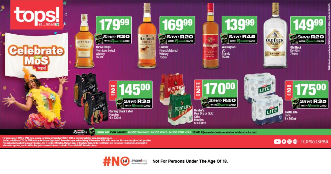 TOPS at SPAR - Specials at TOPS at SPAR