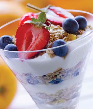SPAR - Layered Muesli Breakfast Glasses Recipe