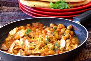 SPAR - Curried Chicken and Chick Pea Stir Fry Recipe