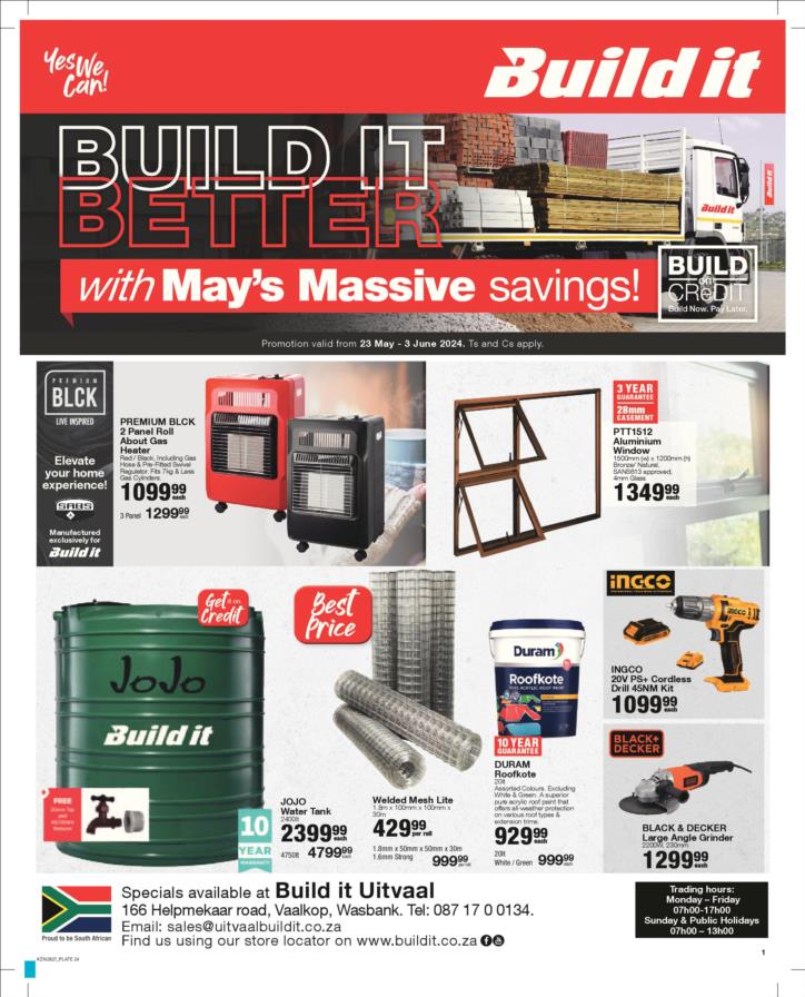 Build it - Uitvaal KwaZulu Natal