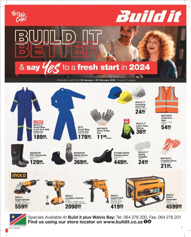 Build it - Walvis Bay Namibia