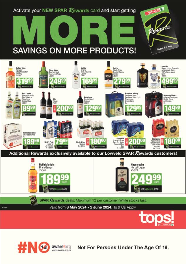 TOPS at SPAR - Specials at TOPS at SPAR
