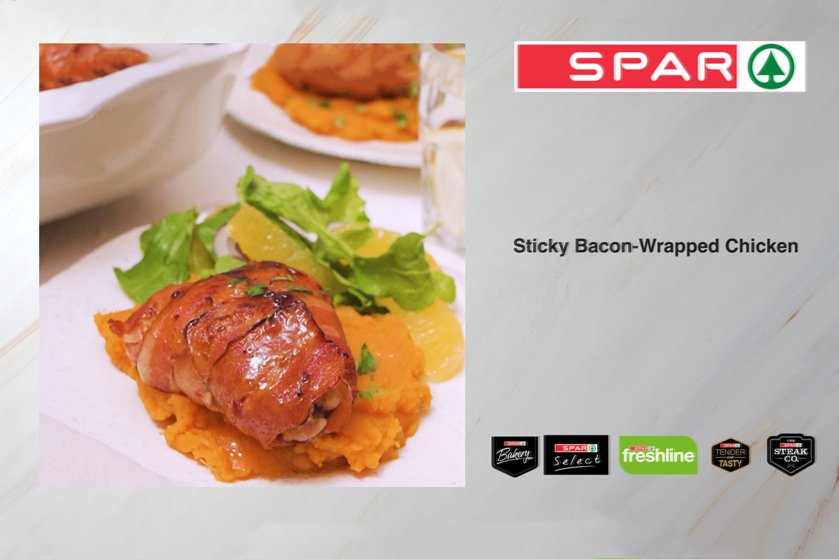 SPAR - Sticky Bacon-Wrapped Chicken Recipe