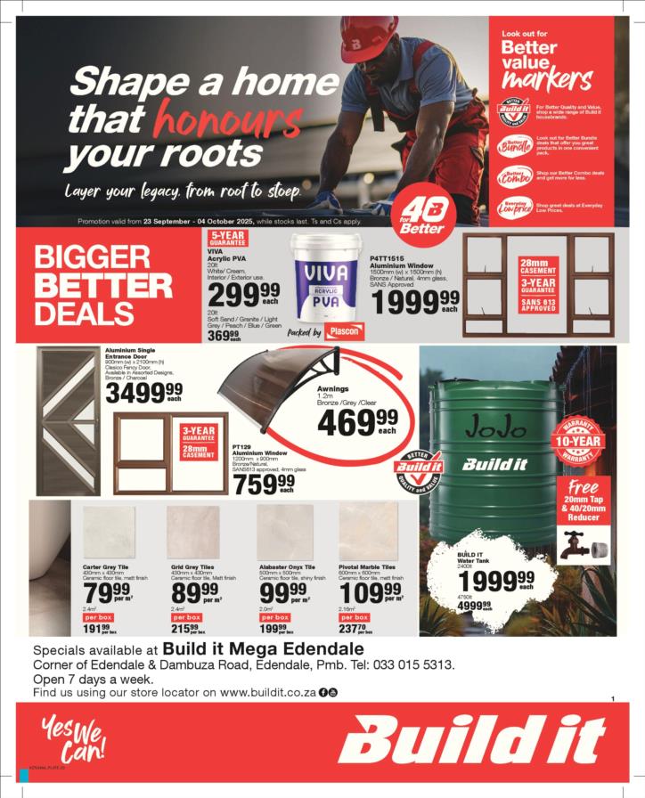 Build it - Edendale KwaZulu Natal